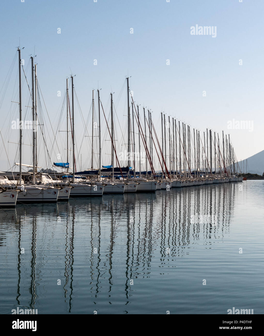 The Sunsail Fleet lined up and ready for the season Stock Photo - Alamy