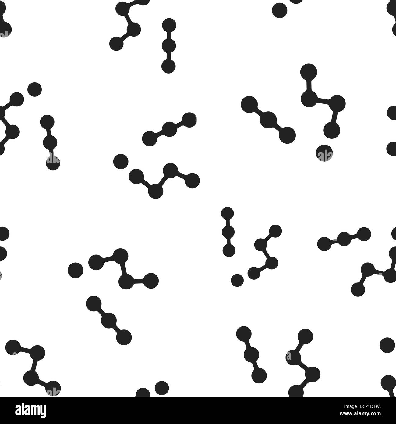 Molecule Structure Icon Seamless Pattern Background Business Concept