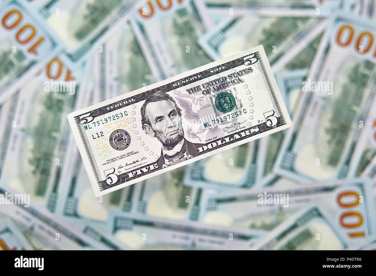 Money background,high resolution picture. Five dollars. Macro cl Stock ...