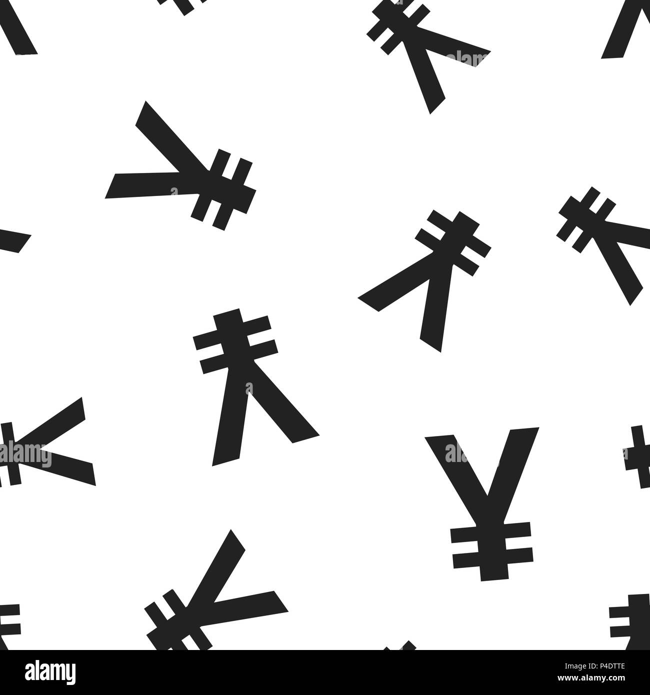 Yen, yuan money currency icon seamless pattern background. Business concept vector illustration ...