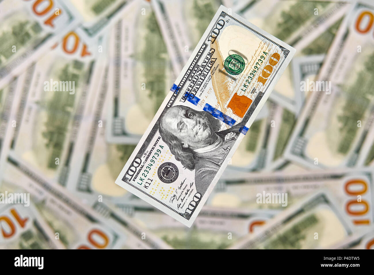 Wallpaper background American money hundred dollar bill view fro Stock ...