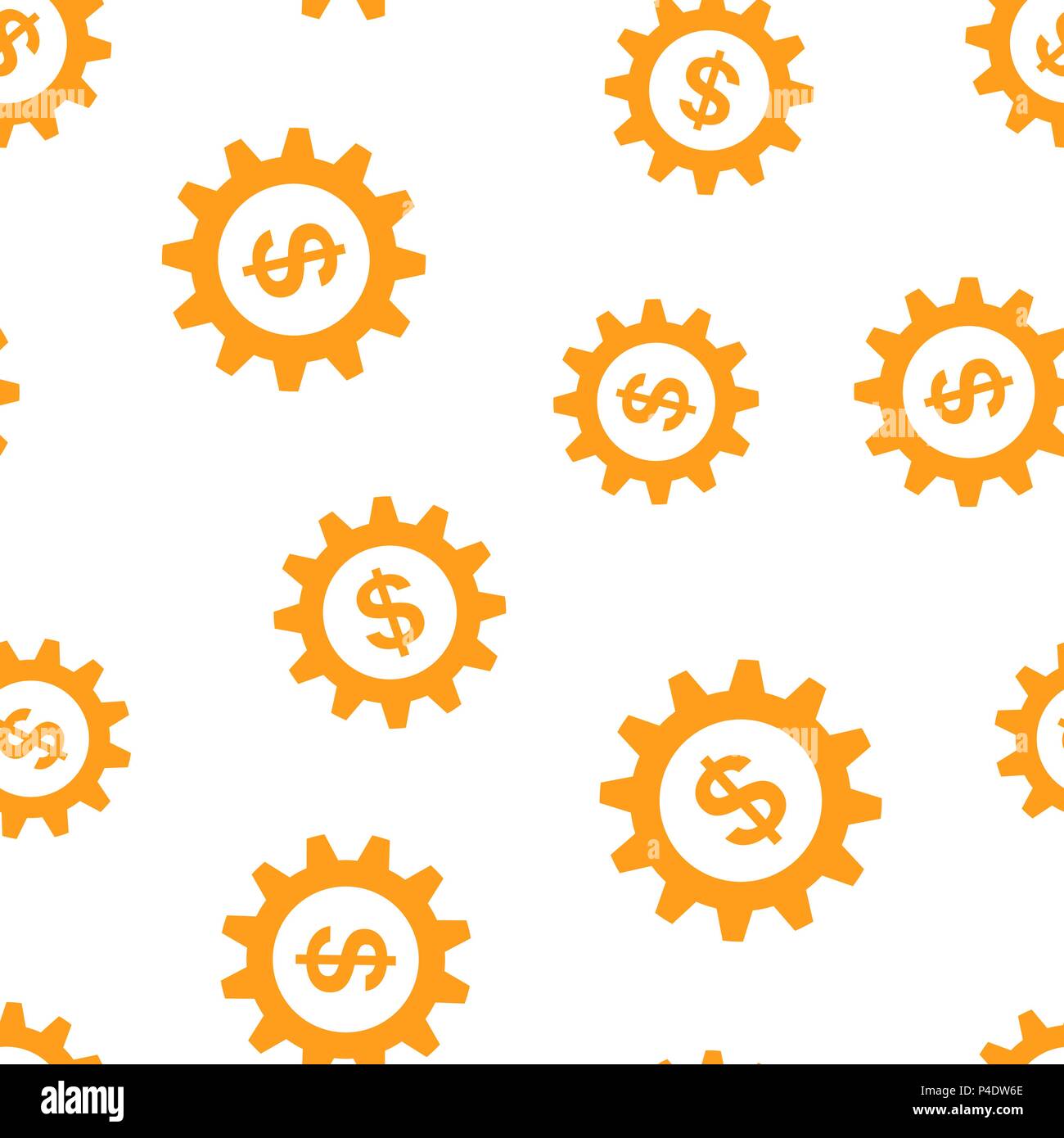 Business and finance management icon seamless pattern background ...