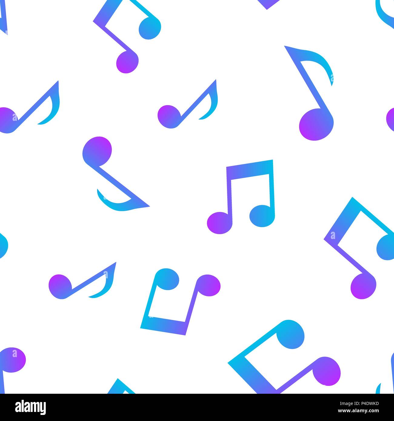 Music note icon seamless pattern background. Business concept vector ...