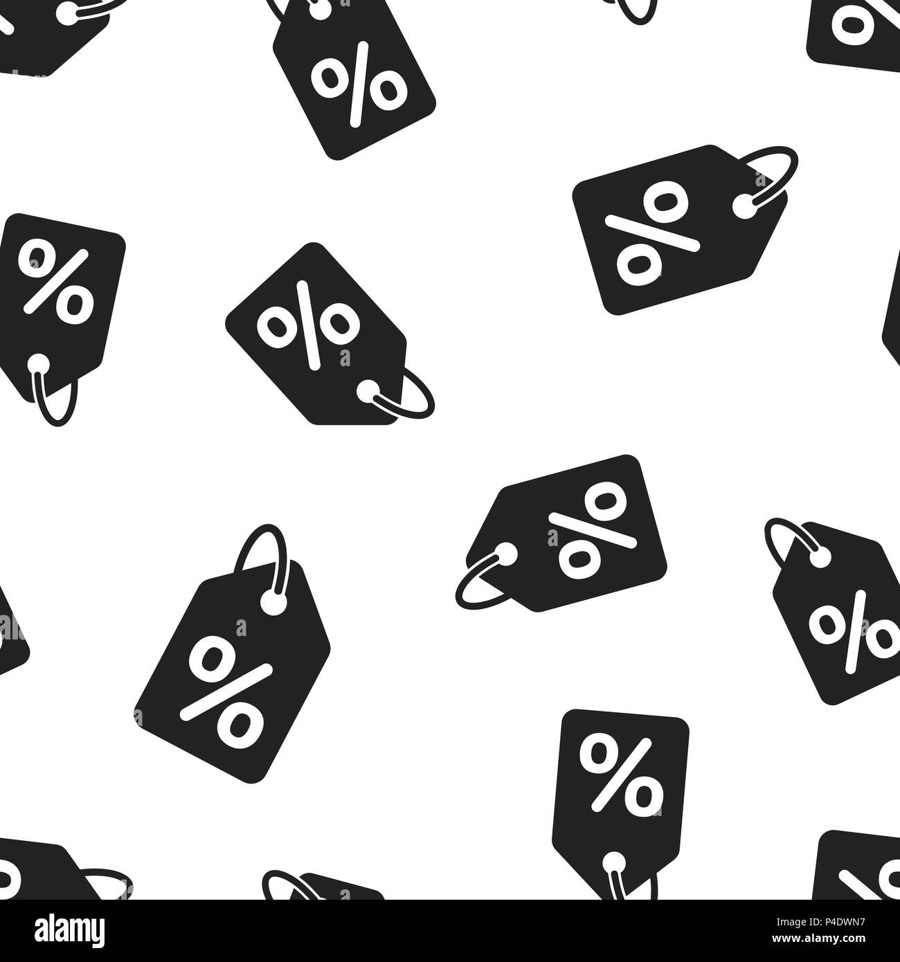 Discount shopping tag icon seamless pattern background. Business ...