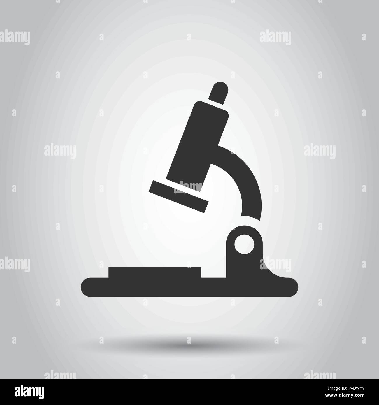 Microscope lab icon. Vector illustration. Business concept microscope ...