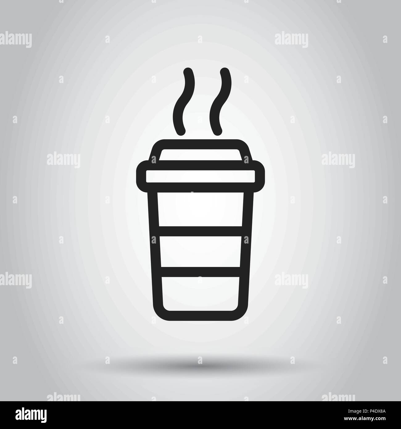 Coffee cup icon. Vector illustration. Business concept coffee mug ...