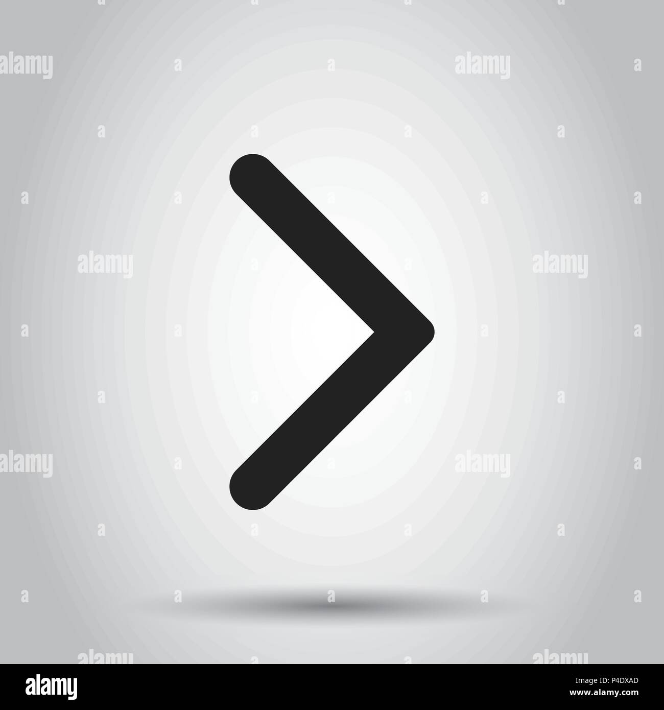 Arrow icon. Vector illustration. Business concept arrow flat pictogram ...