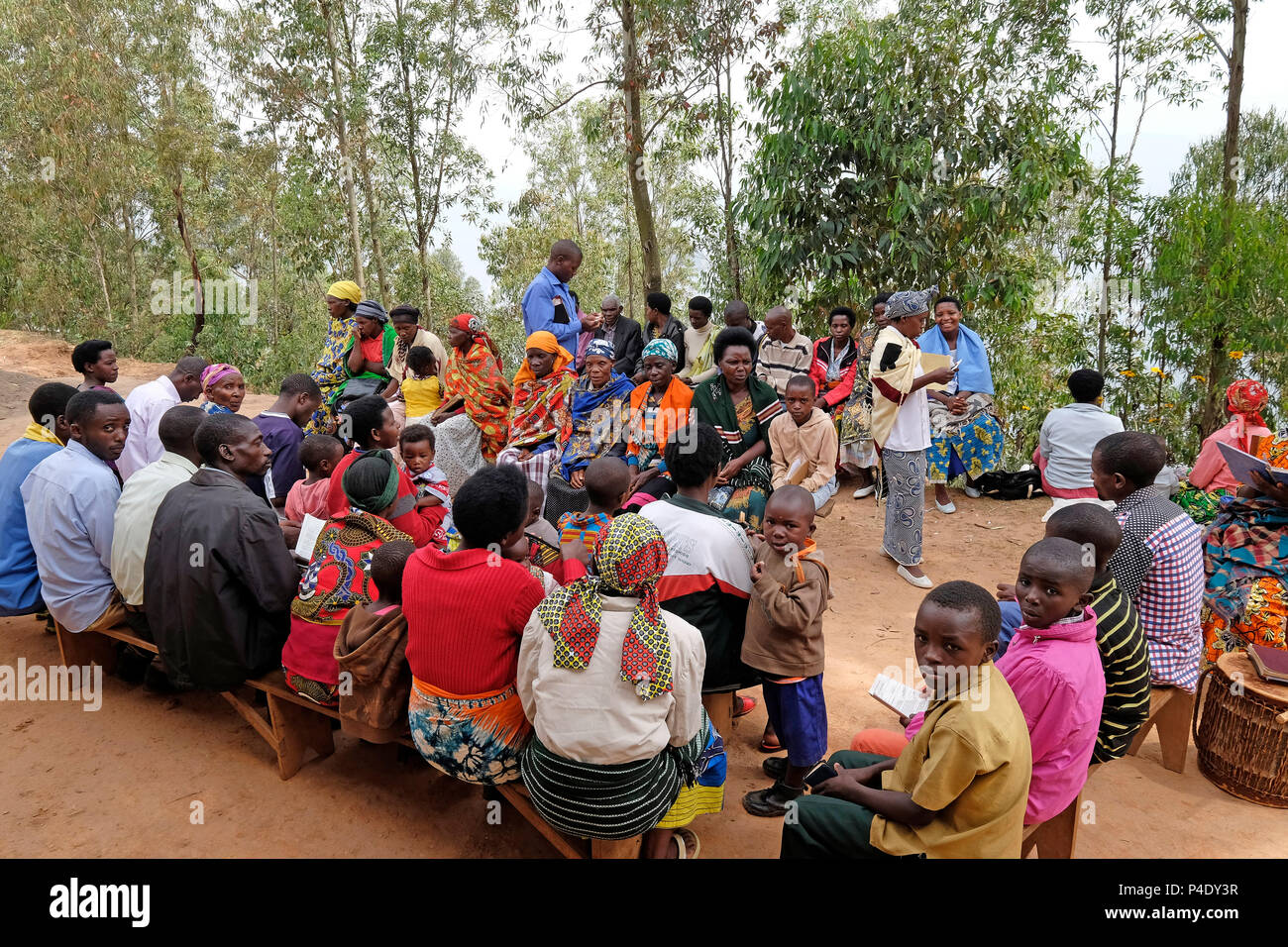 Rwanda, Burera lake, surrounding of Kidaho, daily life Stock Photo - Alamy