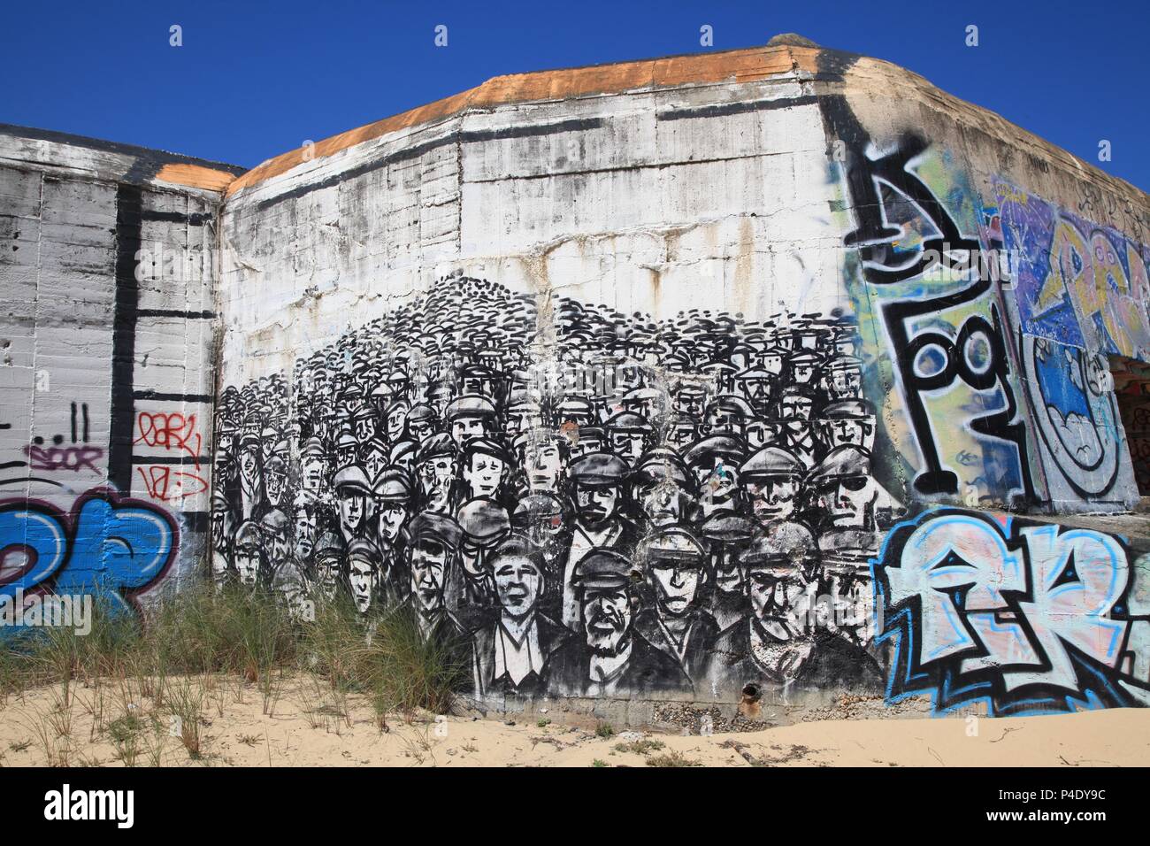 Graffiti wartime bunker hi-res stock photography and images - Alamy