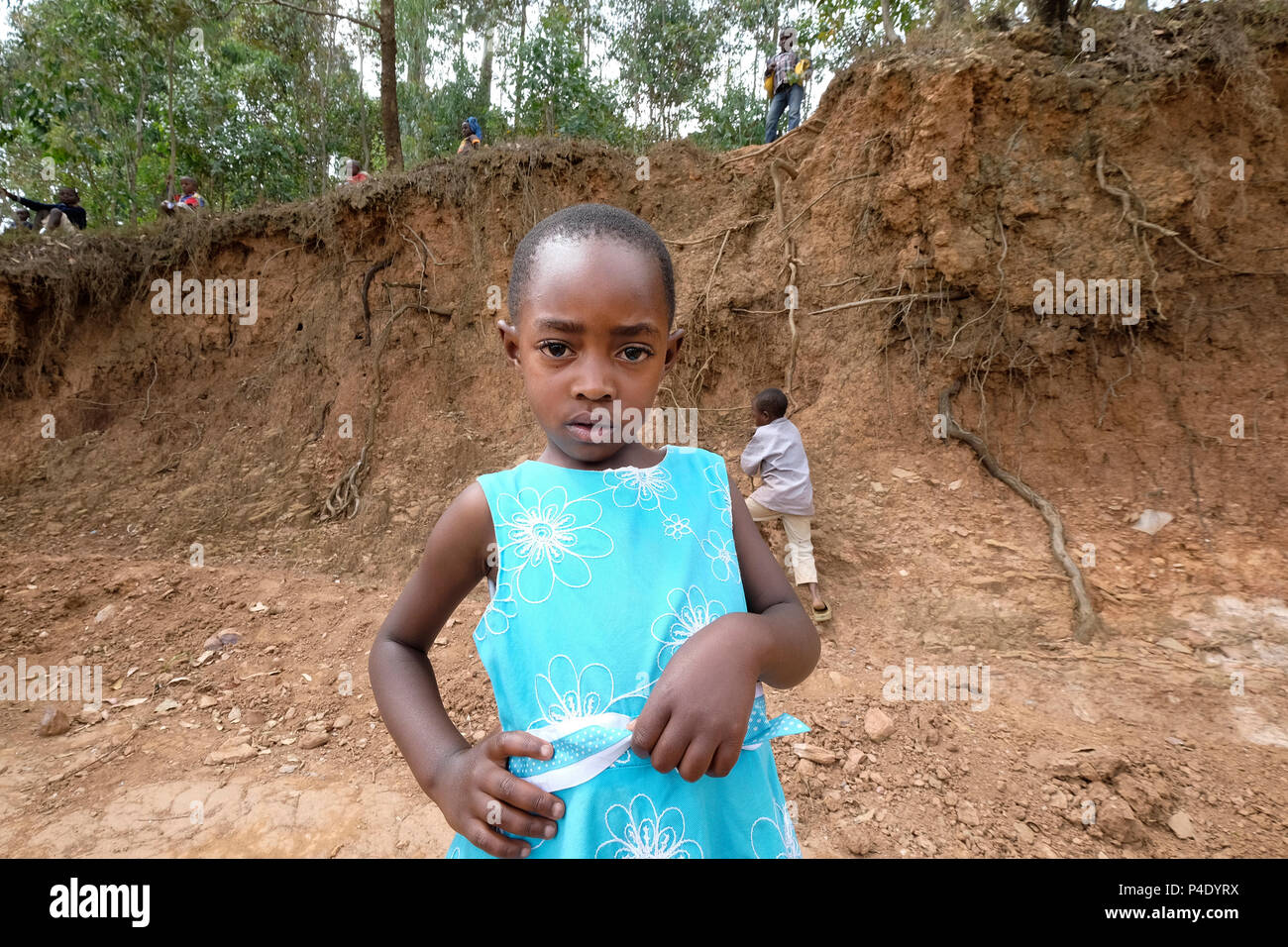 Rwanda, Burera lake, surrounding of Kidaho, child Stock Photo - Alamy