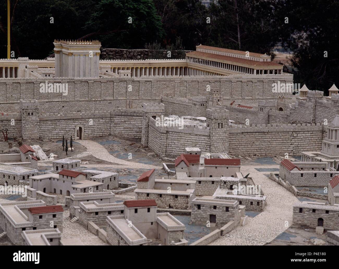 MAQUETA DE JERUSALEN - RECINTO DEL TEMPLO-PATIO EXTERIOR: CON LA STA ...