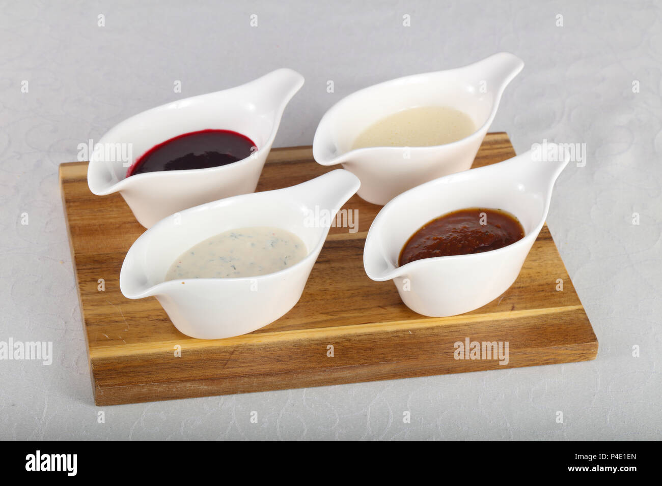Sauces assortment mix Stock Photo - Alamy