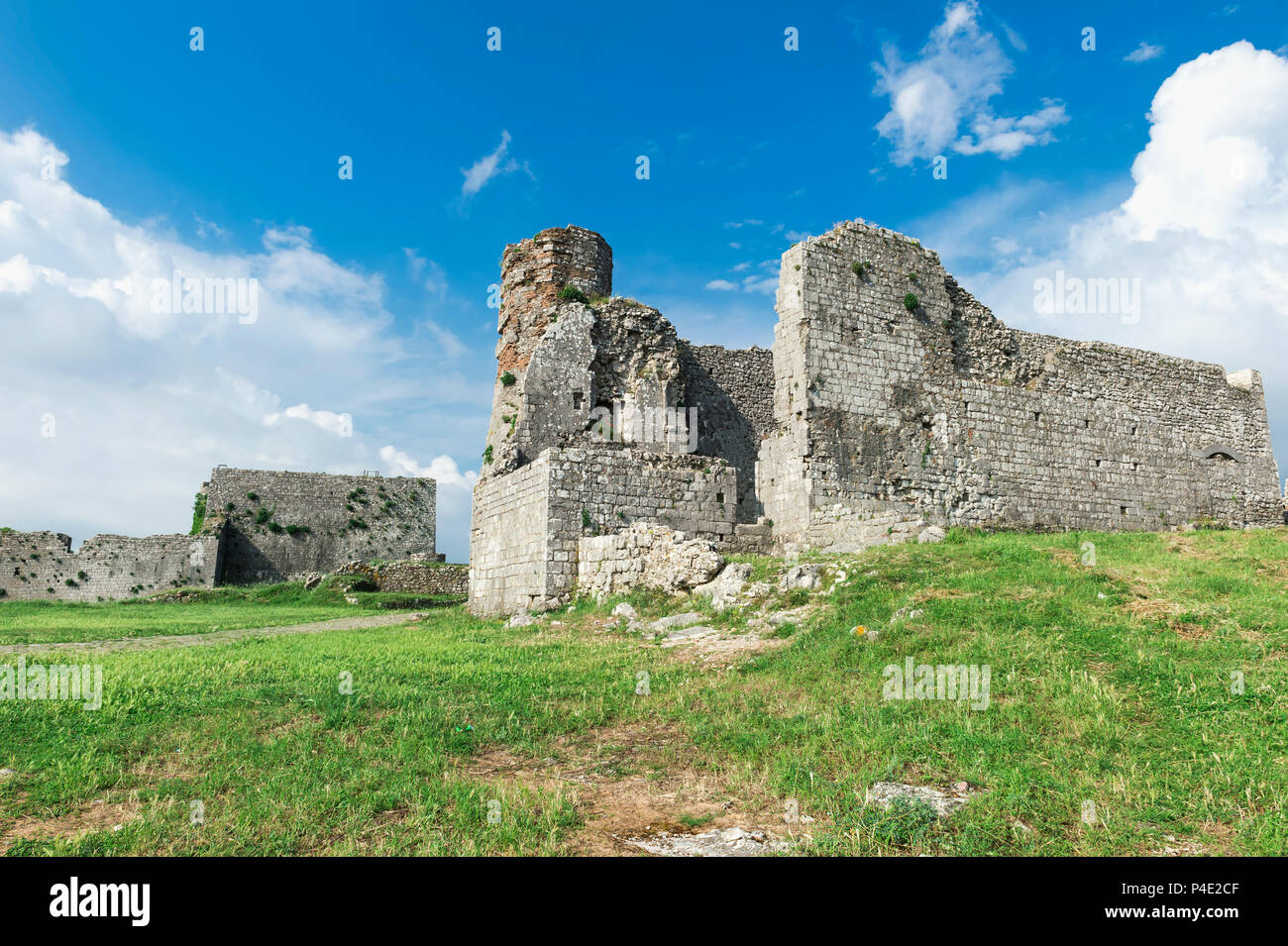 Rozafa Castle, Inner Courtyard, Shkodra, Albania Stock Photo - Alamy