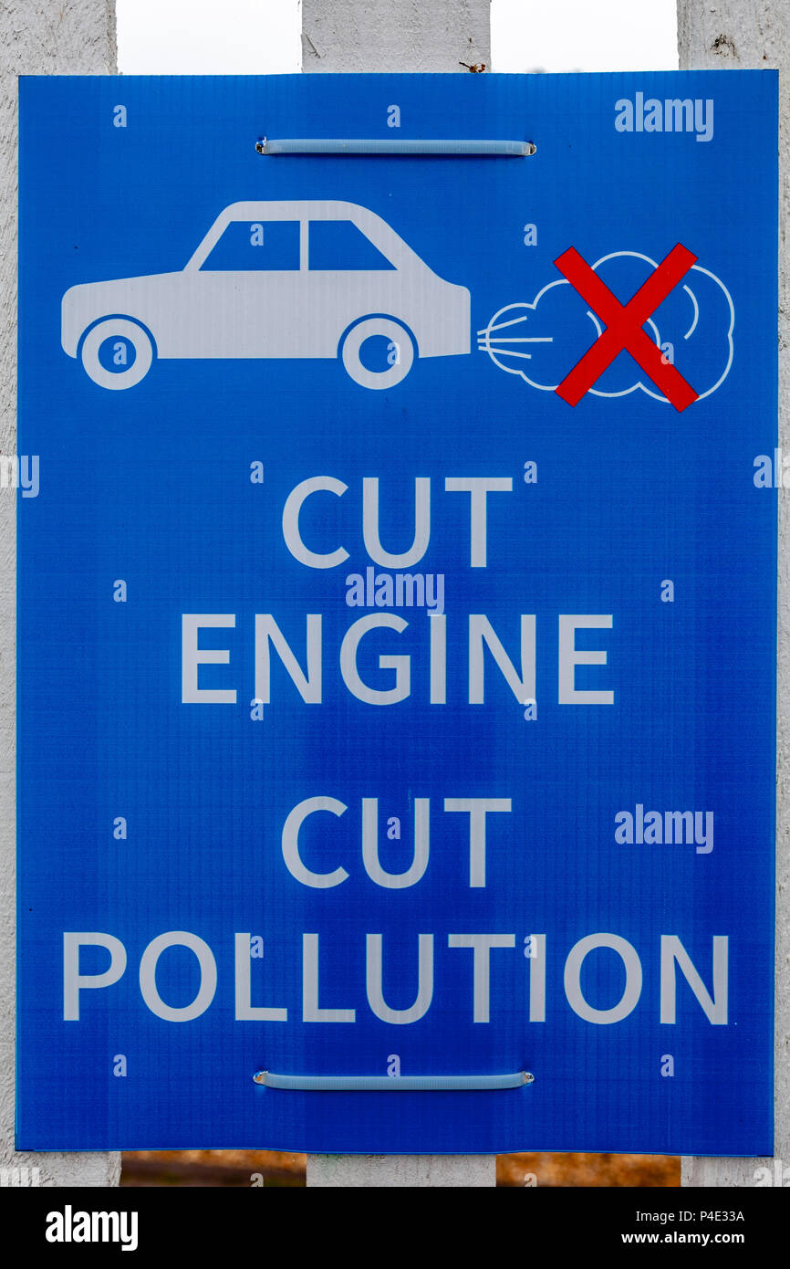 Cut engine pollution sign hi-res stock photography and images - Alamy