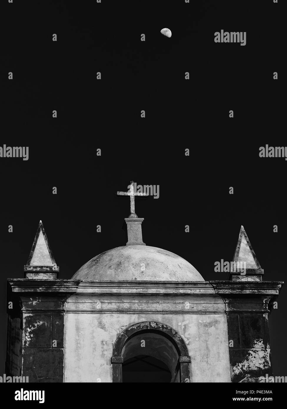 Cross in catholic church Black and White Stock Photos & Images - Alamy