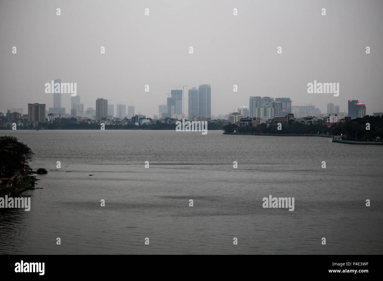 Hanoi, Vietnam - March 15, 2018: View of the skyscrapers of the Hanoi ...