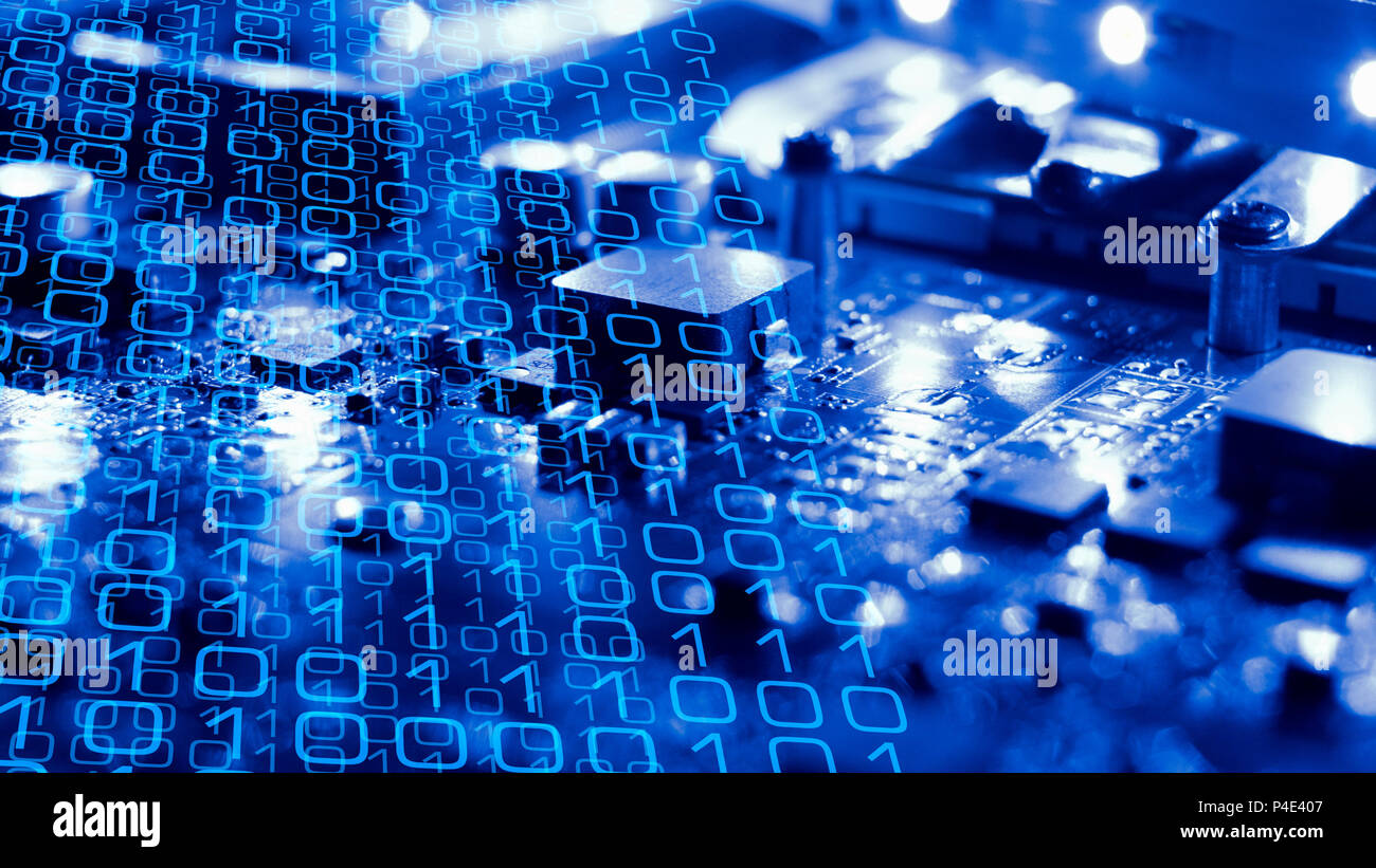 Machine learning artificial intelligence circuit board Stock Photo - Alamy