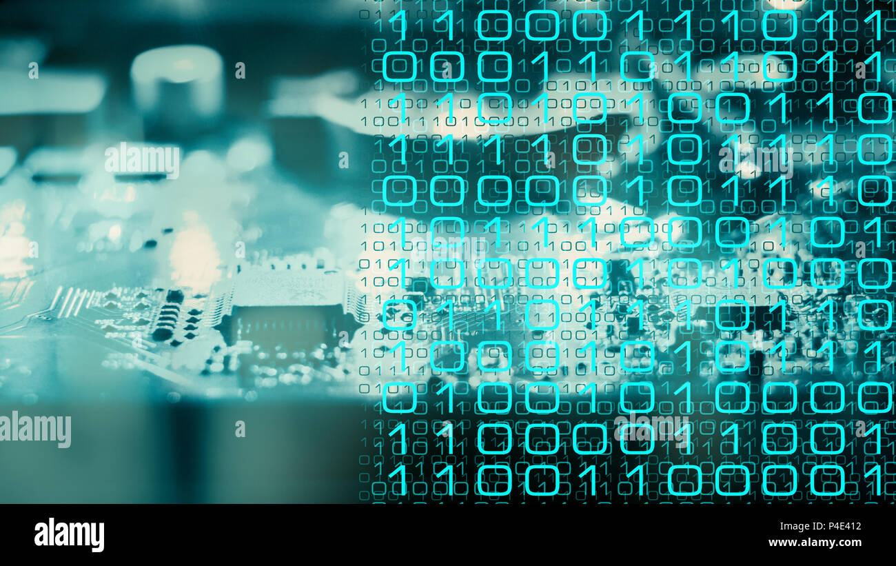 Computer chip and artificial intelligence learning concept Stock Photo ...