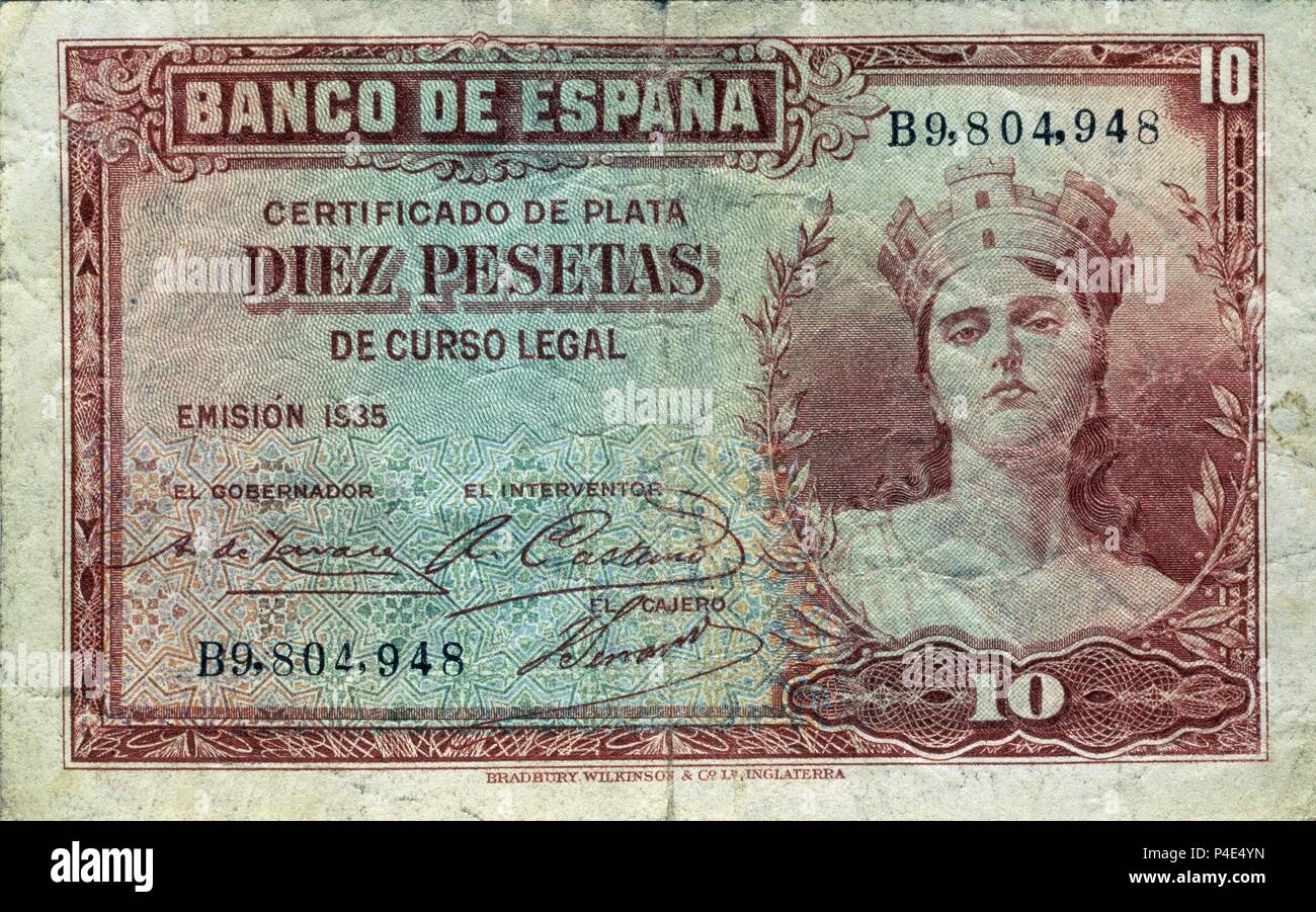 Diez pesetas hi-res stock photography and images - Alamy