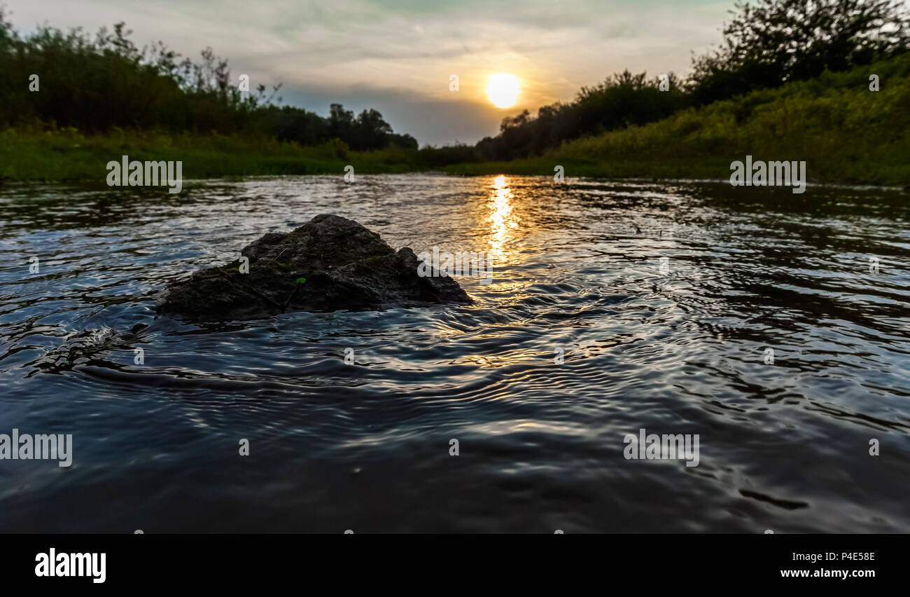 Aerial view rocks beautiful river hi-res stock photography and images ...