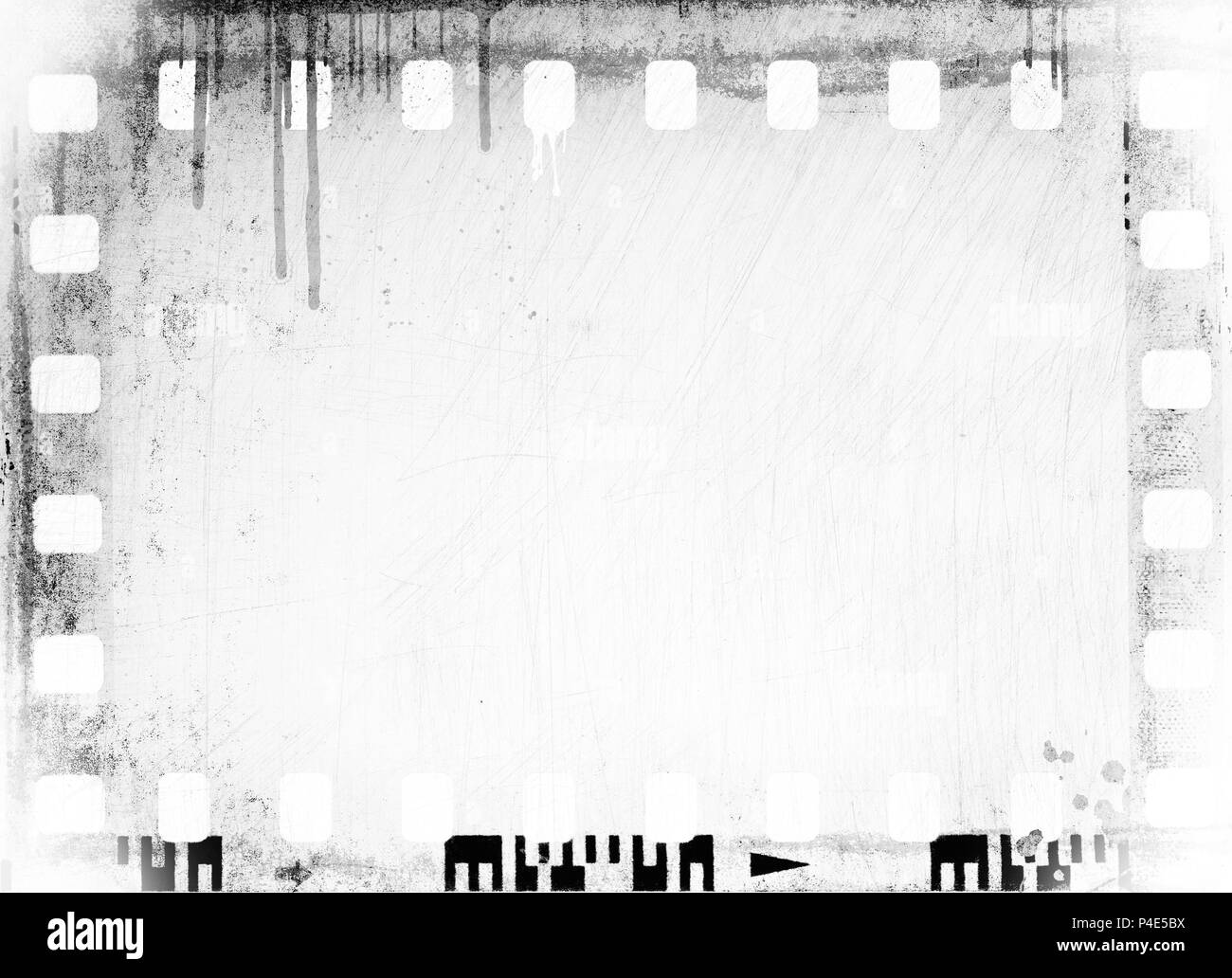 Vintage gray film strip frame or background Stock Photo - Alamy