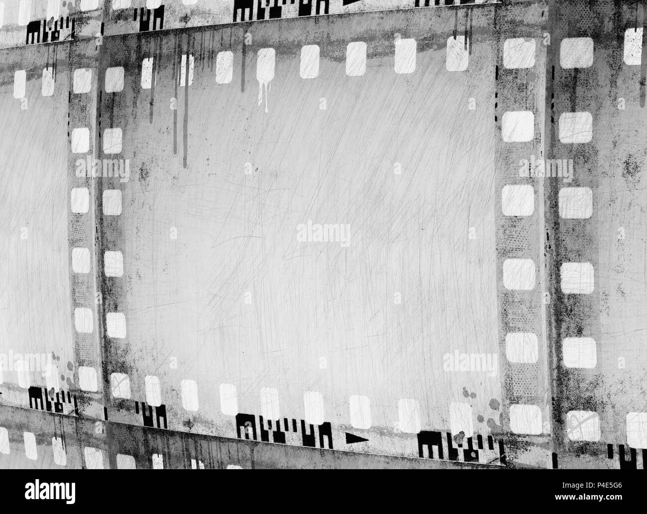 Vintage gray film strip frame or background Stock Photo - Alamy