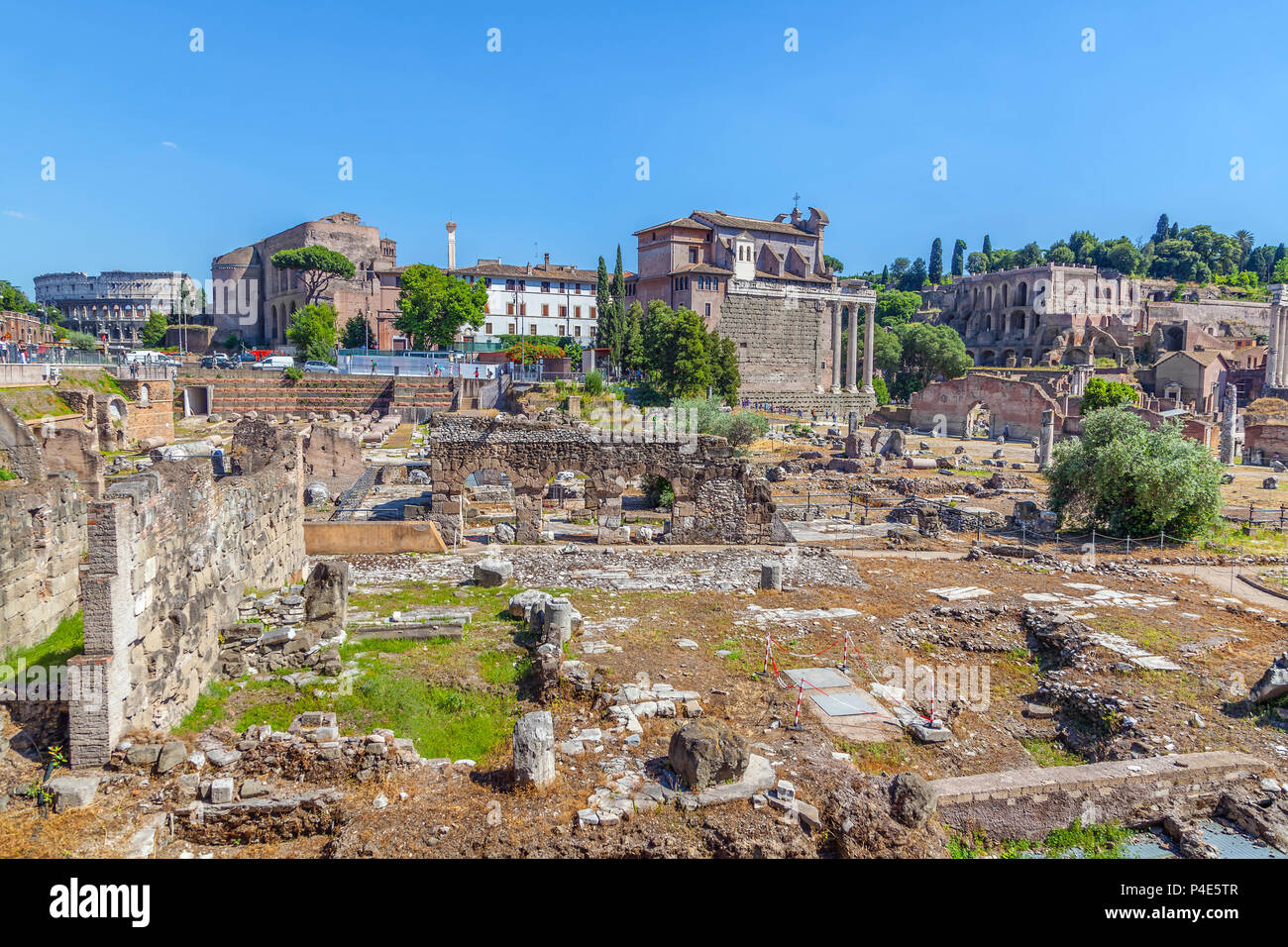 The ruins of ancient Rome Stock Photo - Alamy