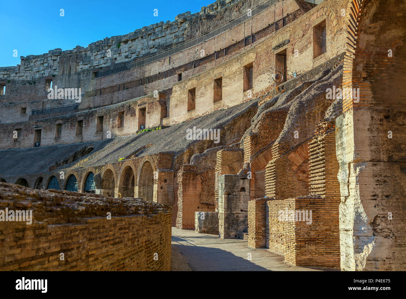 Colosseum rome inside column hi-res stock photography and images - Alamy