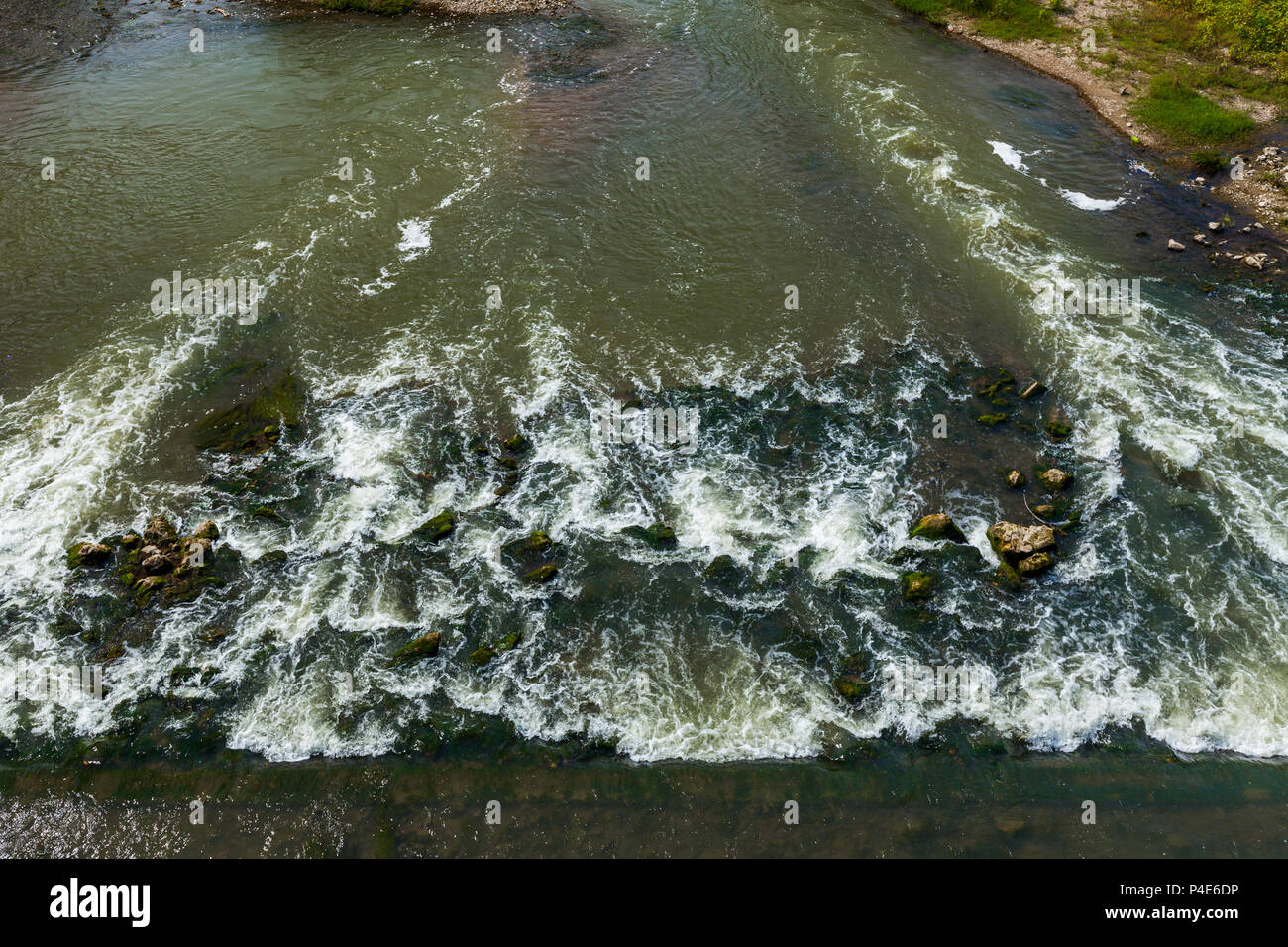 River rapids. Summer view Stock Photo - Alamy