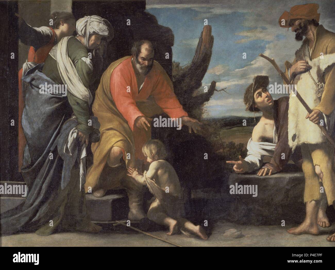 SAN JUAN BAUTISTA SE DESPIDE DE SUS PADRES - HACIA 1635 - OLEO/LIENZO ...