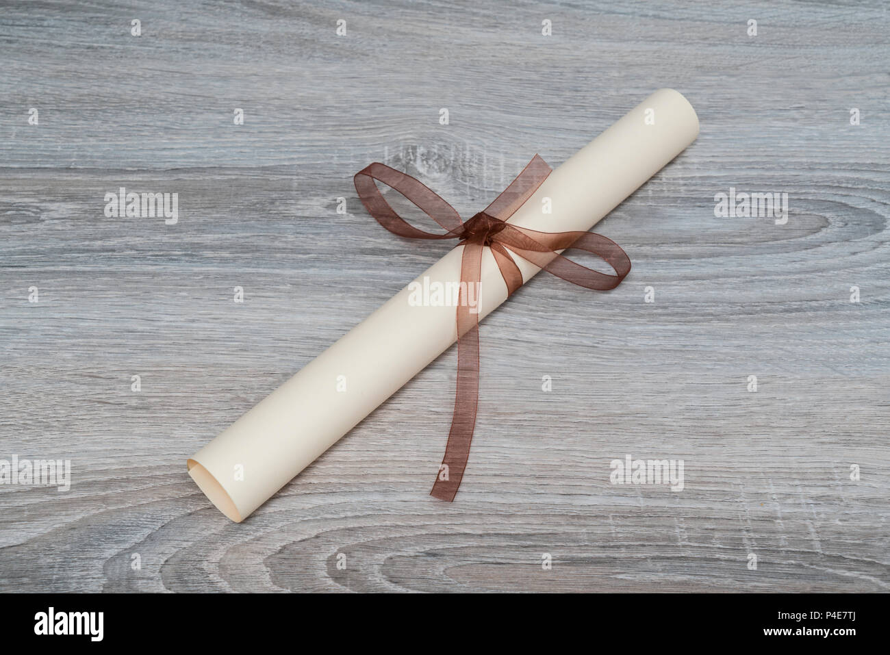 Award degree scroll certificate hi-res stock photography and images - Alamy