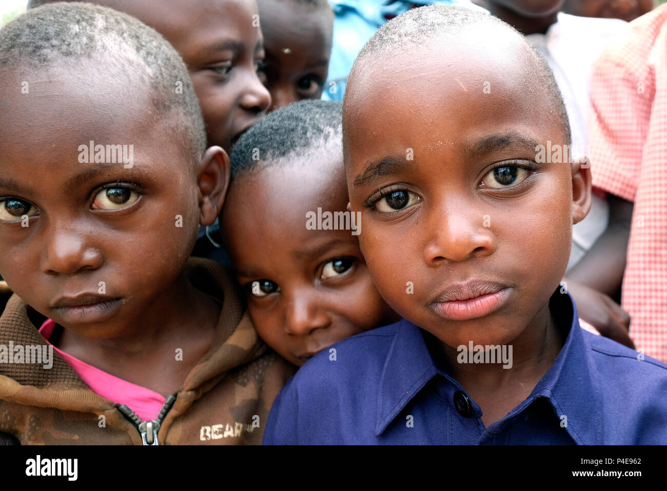 Rwanda, Burera lake, surrounding of Kidaho, children Stock Photo - Alamy