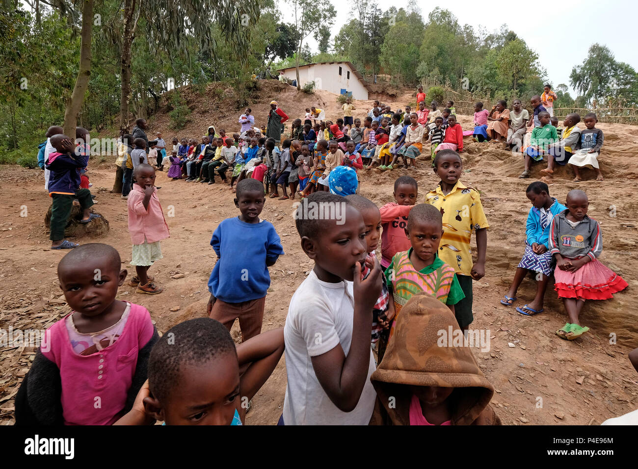 Rwanda, Burera lake, surrounding of Kidaho, daily life Stock Photo - Alamy