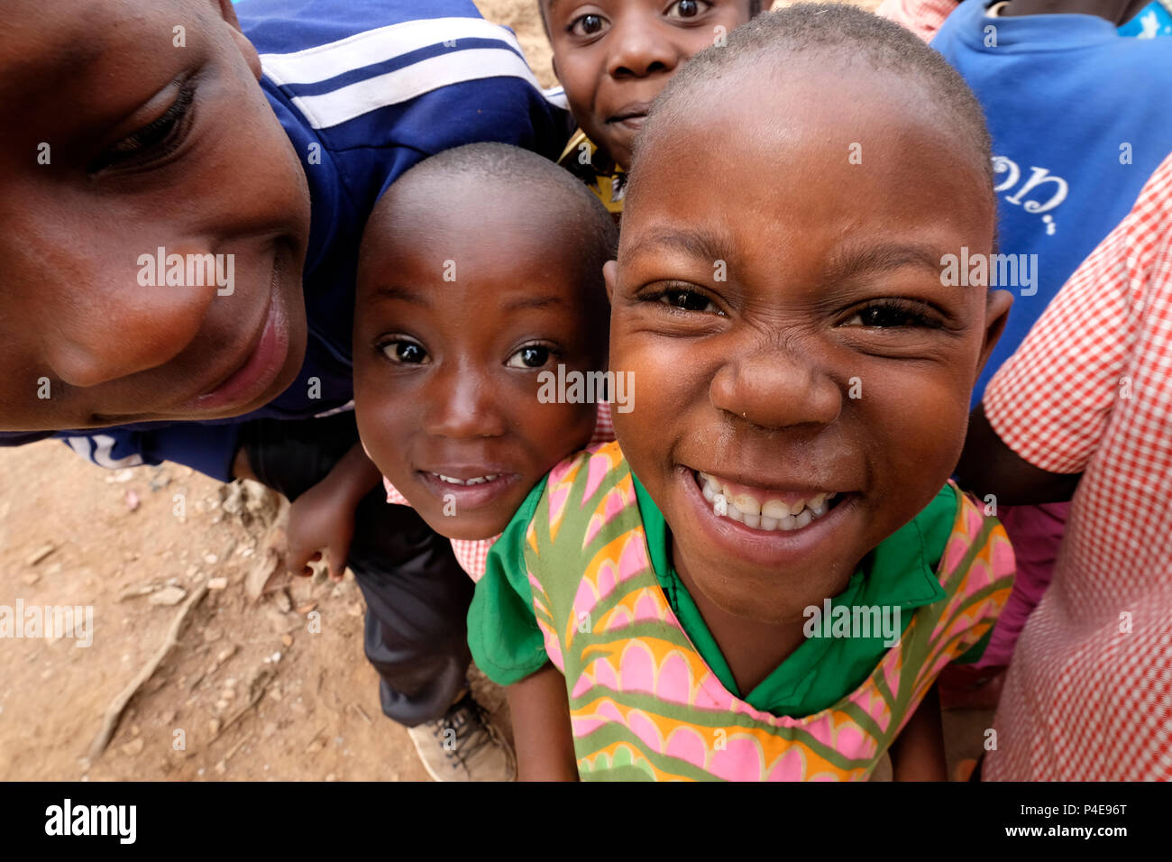 Rwanda, Burera lake, surrounding of Kidaho, children Stock Photo - Alamy