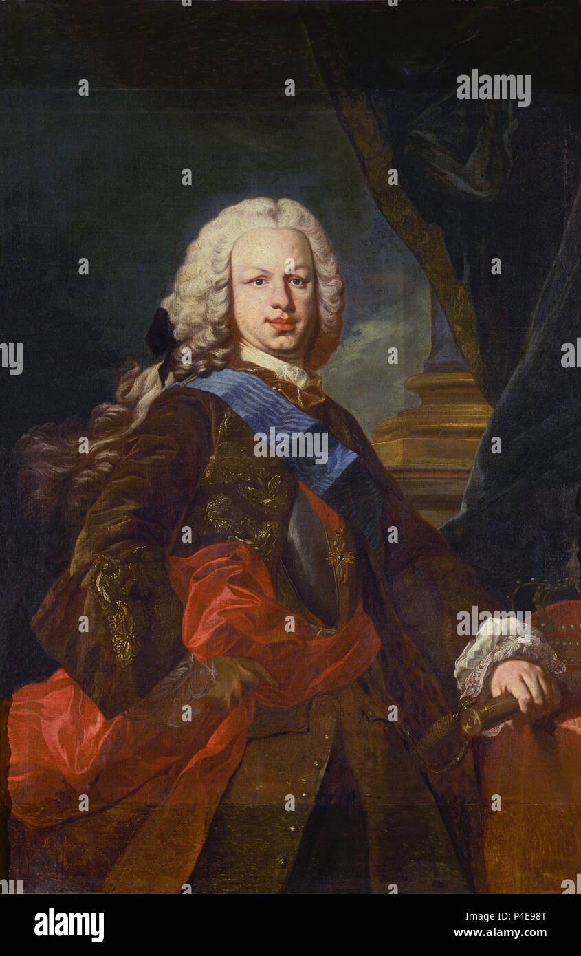RETRATO DE FERNANDO VI - MEDIADOS DEL SIGLO XVIII - O/L - 144X102 CM ...