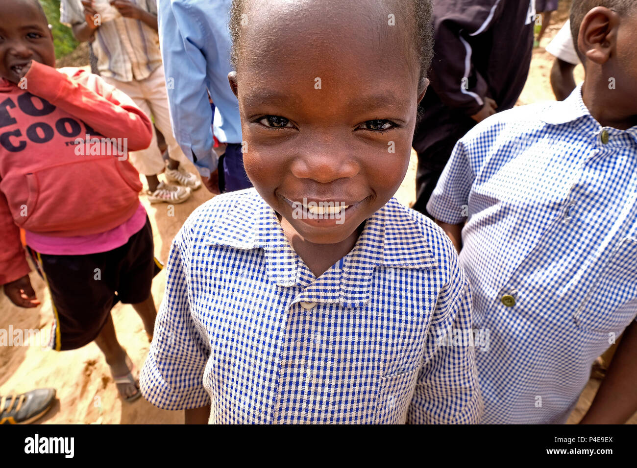 Rwanda, Burera lake, surrounding of Kidaho, children Stock Photo - Alamy