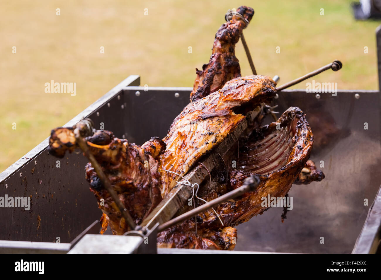 BBQ Cookout Lamb On The Spit Rotisserie Or Spit Braai As It s Known In bbq-cookout-lamb-on-the-spit-rotisserie-or-spit-braai-as-it-s-known-in