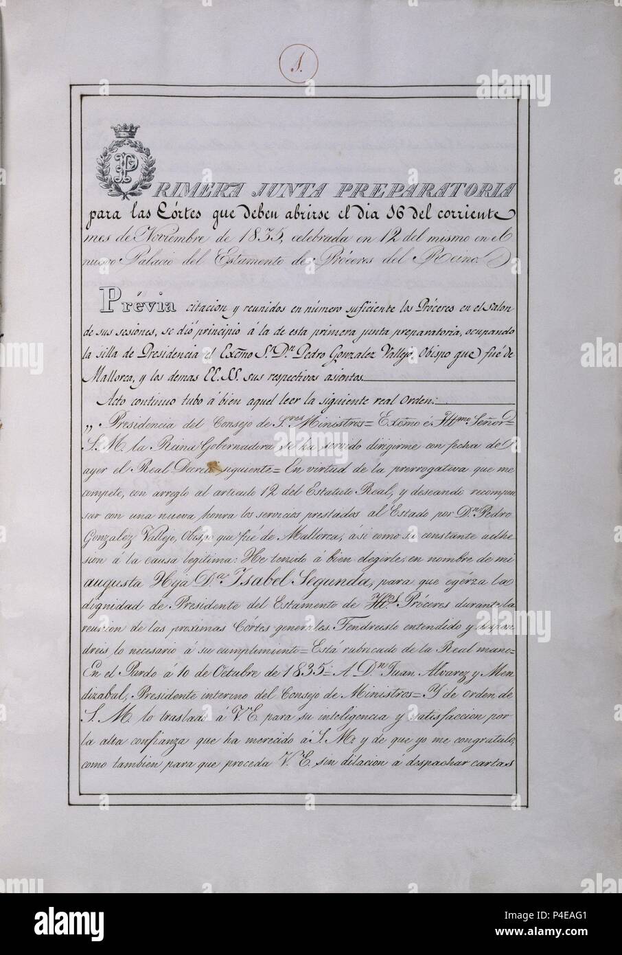 Primera junta hi-res stock photography and images - Alamy