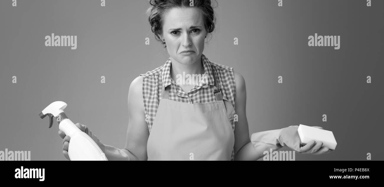Unhappy housewife hi-res stock photography and images - Alamy