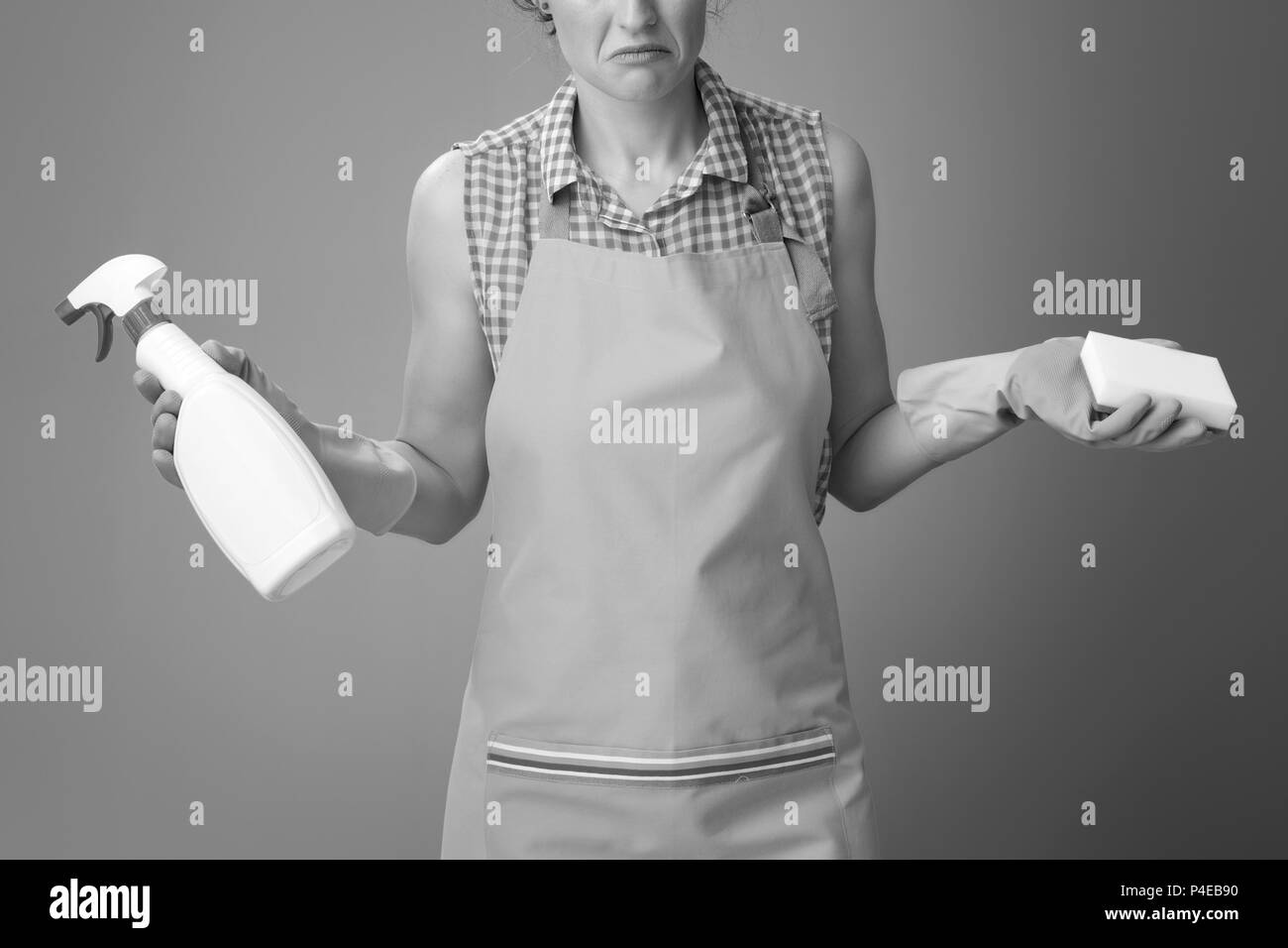 Unhappy housewife hi-res stock photography and images - Alamy