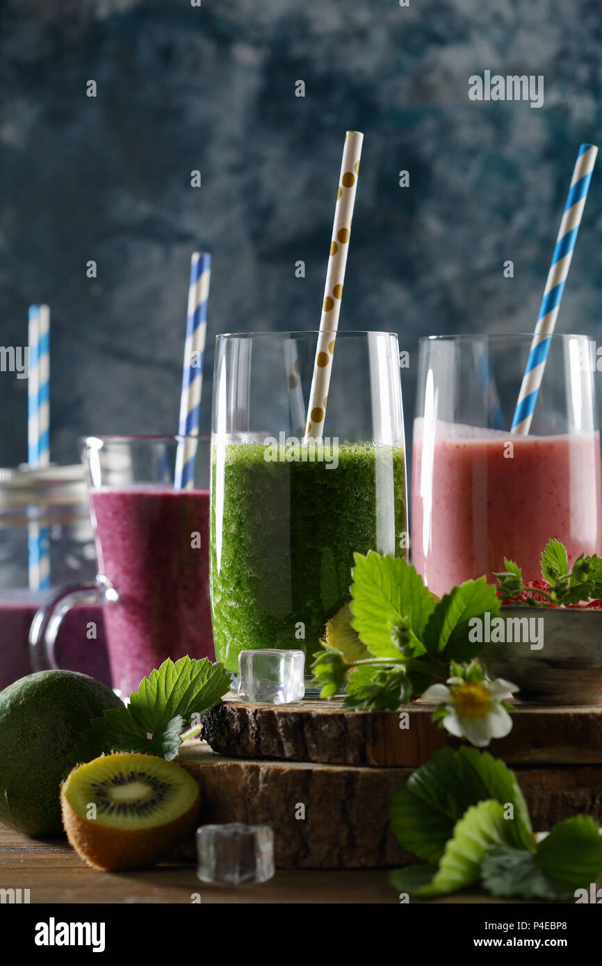 Fruits summer detox beverages, healthy lifestyle Stock Photo - Alamy