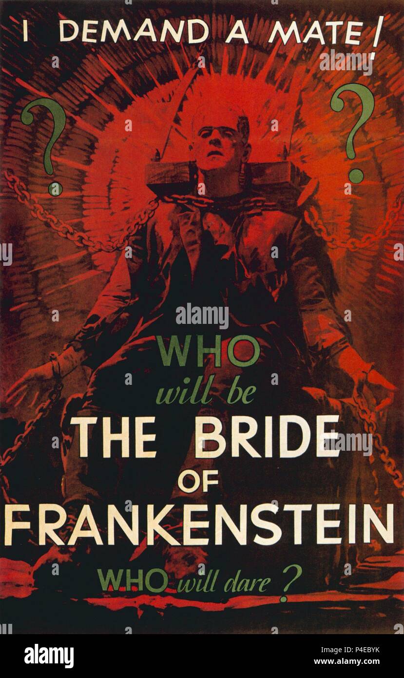 Original Film Title: BRIDE OF FRANKENSTEIN, THE. English Title: BRIDE ...