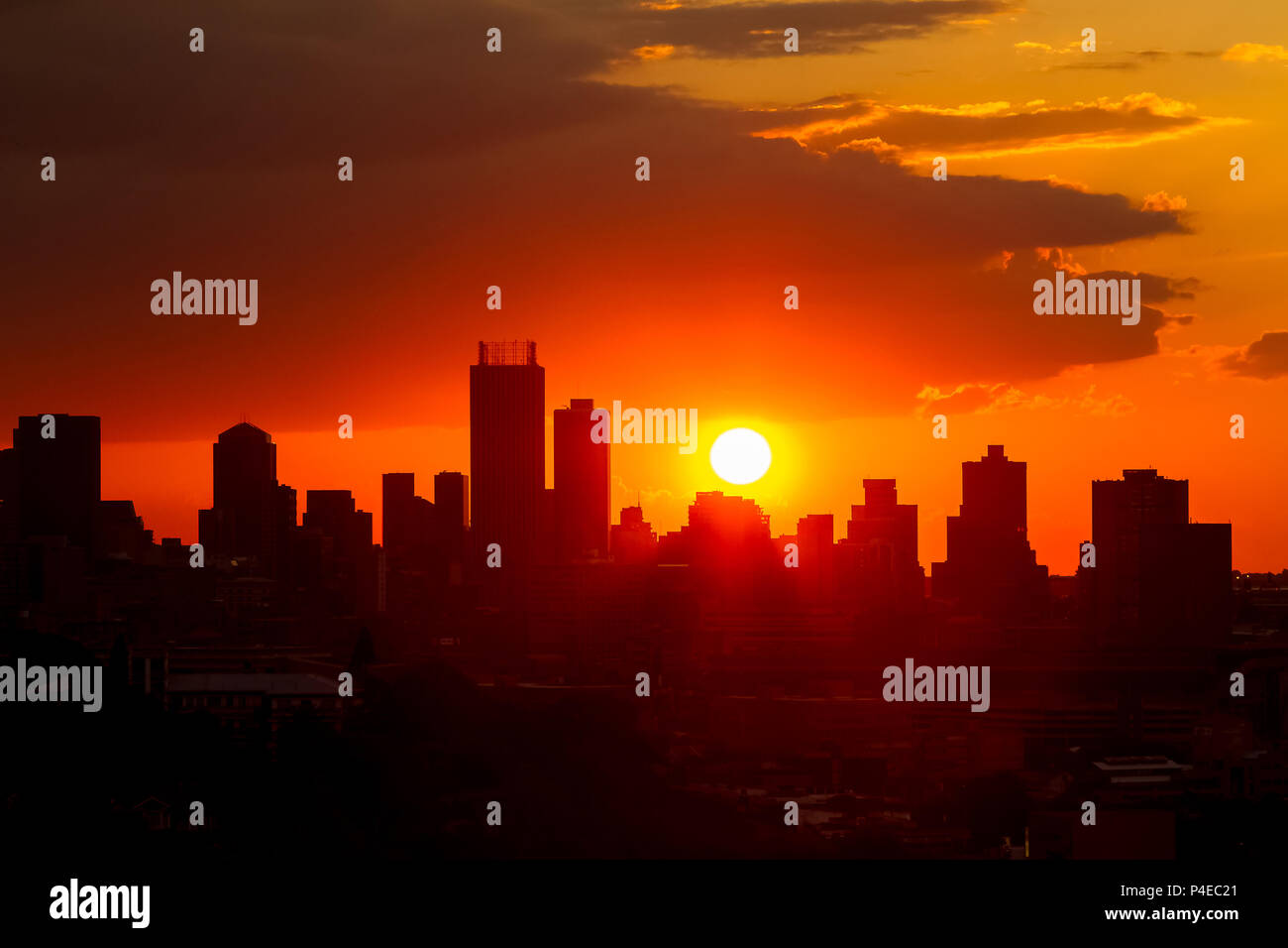 Johannesburg skyline sun rise hi-res stock photography and images - Alamy