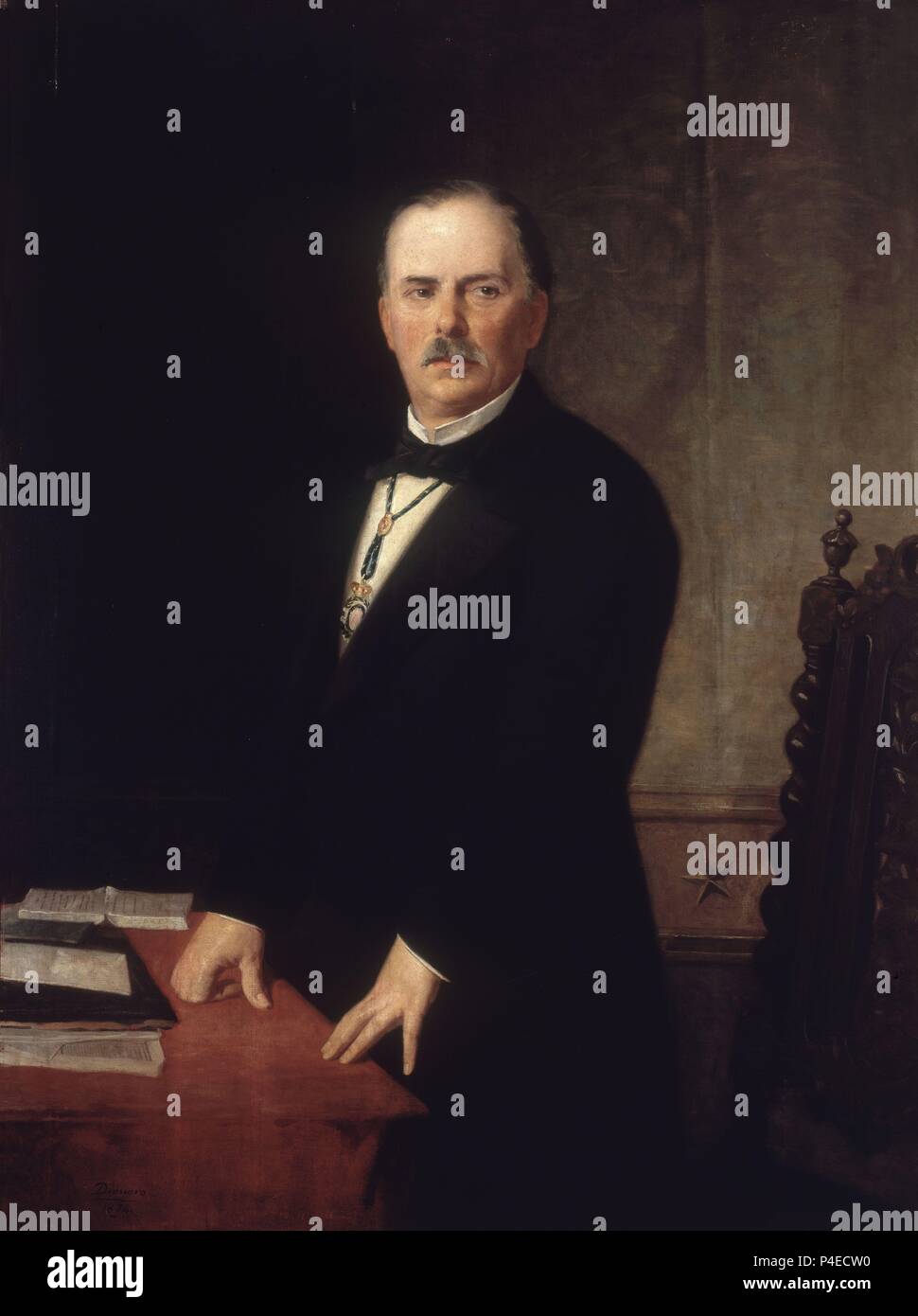 GALERIA DE RETRATOS-FERNANDO ALVAREZ MARTINEZ O/L 126X96 CM-1874 ...