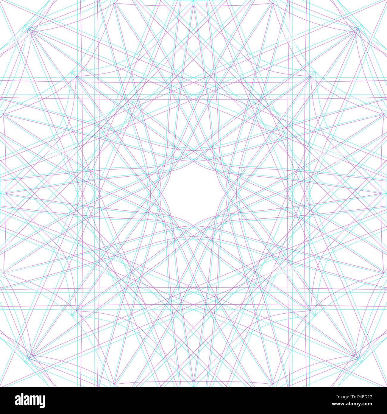 vector vibrant colors psychedelic string art kaleidoscopic high ...