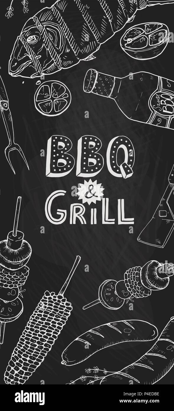 bbq grill poster Stock Vector Image & Art - Alamy