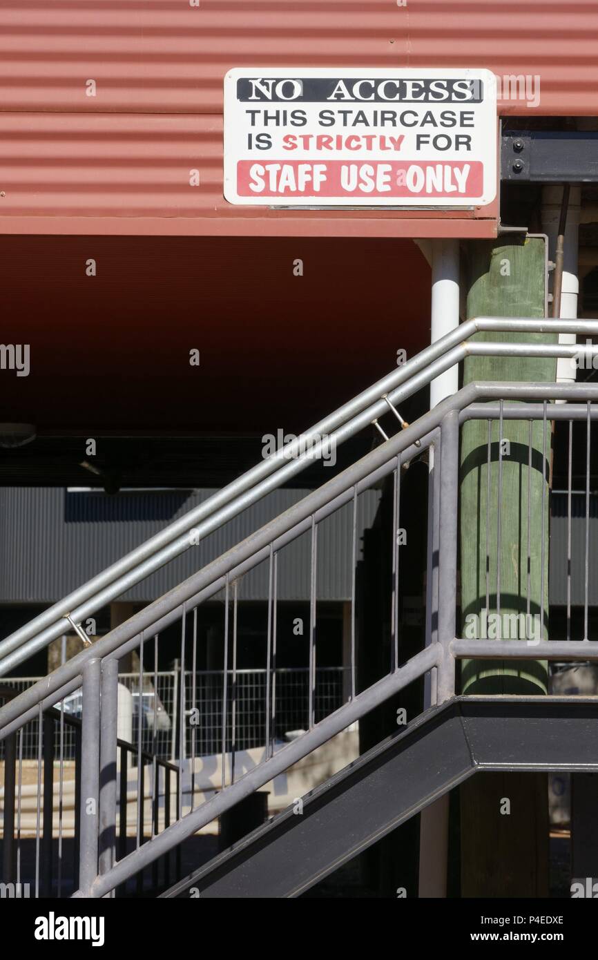 No access sign, Northam, Western Australia | usage worldwide Stock ...