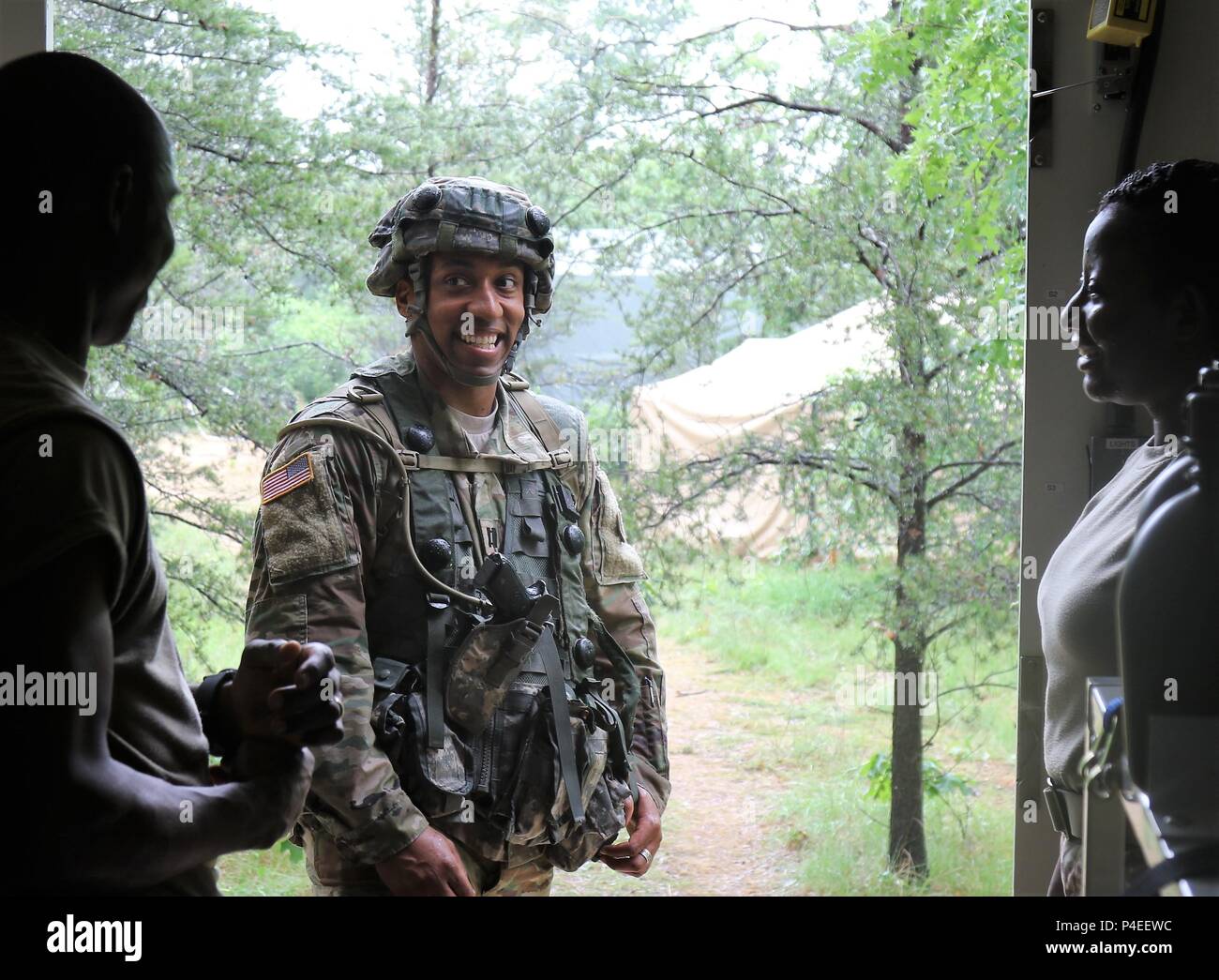 U.S. Army Reserve Capt. Ali Taher, the commander of the 242nd ...