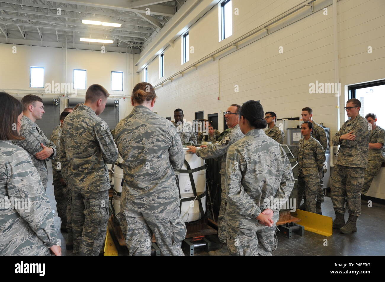 Cadets from multiple colleges tour the 403rd Wing while completing a job shadowing program ...