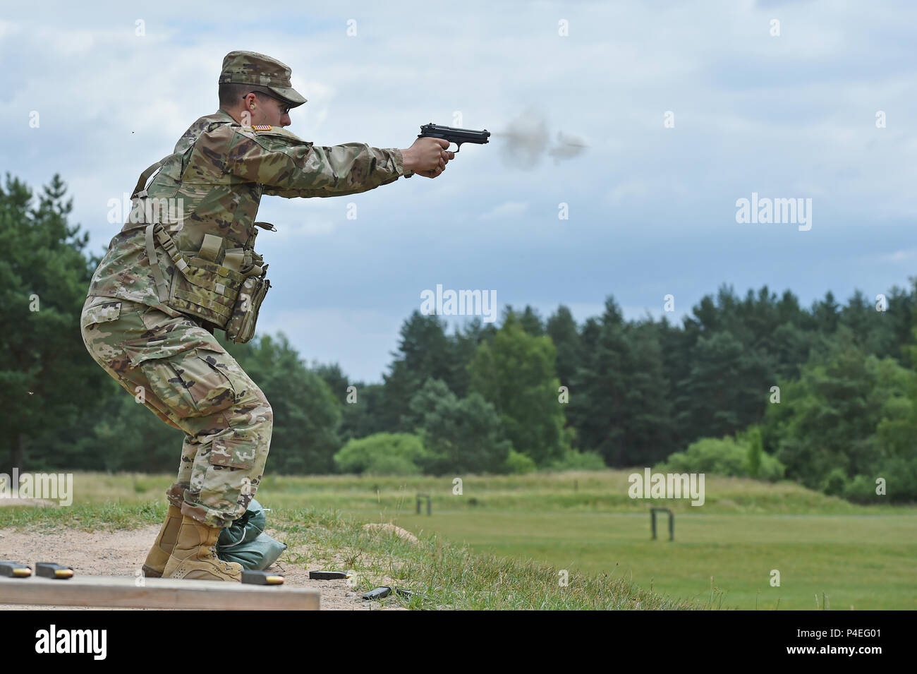 U.S. Army Pfc. Jacob A. Caldwell assigned to the 7th Army ...